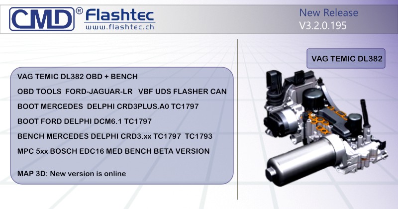 CMD Flash news update: V3.2.0.195 | Tuning-shop.com